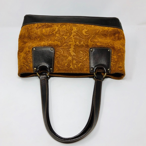 Capaccioli | Bags | Tan Suede Brown Leather Purse Made In Italy | Poshmark